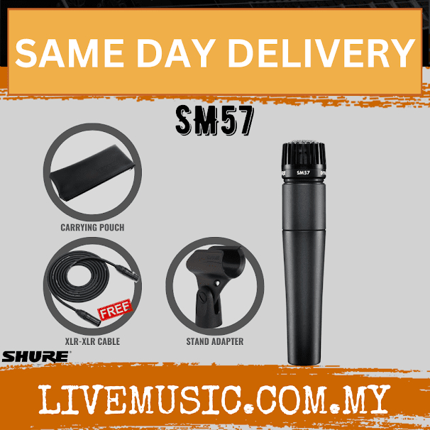 Shure SM57 - Dynamic Instrument Microphone (SM-57/SM 57) | Shopee Malaysia