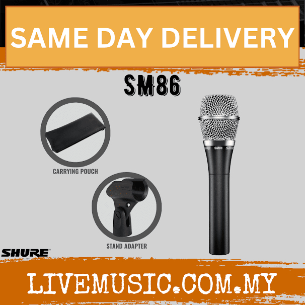 Shure SM86 Handheld Condenser Microphone ( SM-86 / SM 86 ) | Shopee ...