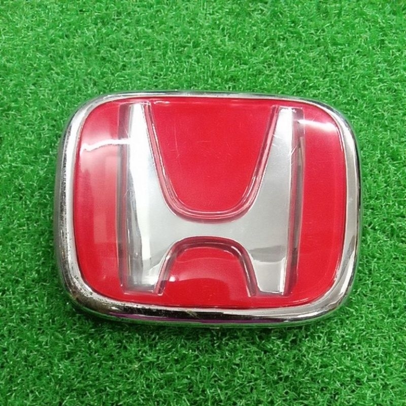USED Honda Car Front Rear Red Emblem Logo Badge (10cm x 8cm) | Shopee ...