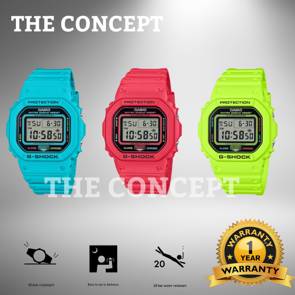 100% Original Casio G-Shock DW-5600EP-2 DW-5600EP-4 DW-5600EP-9 DW-5600EP DW-5600 Energy Pack ...