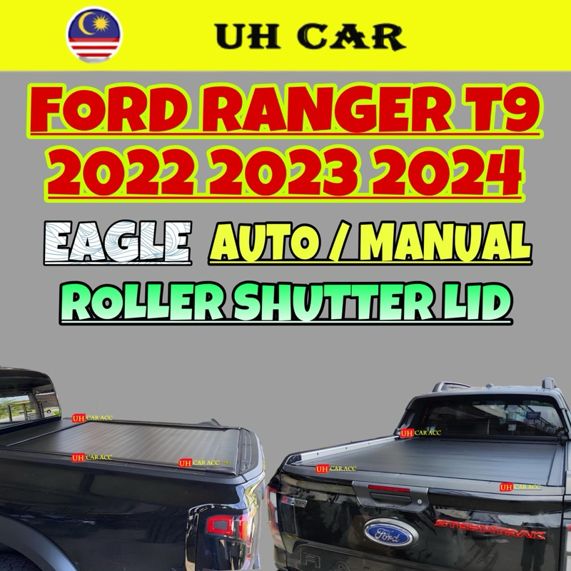 (EAGLE) Ford Ranger T9 2022 2023 2024 Power Auto Electric / Manual Roller Shutter Lid Up ...