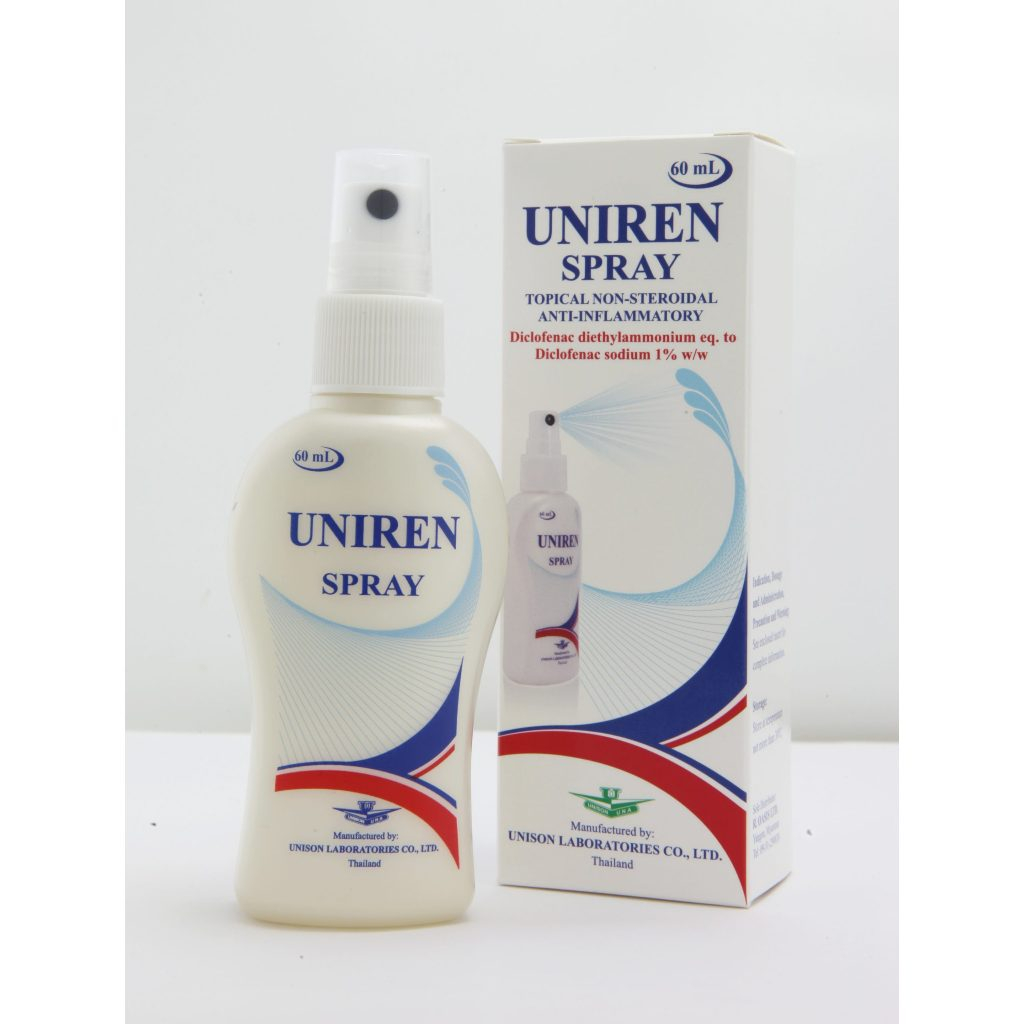 UNIREN SPRAY - PAIN RELIEF & ANTI-INFLAMMATORY TOPICAL NON-STEROIDAL ...