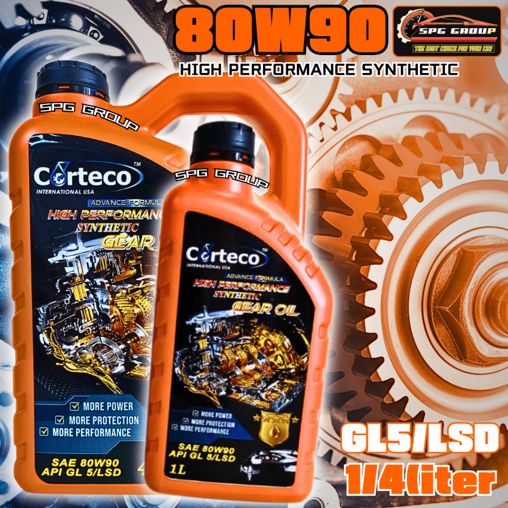 CORTECO 100% ADVANCE FORMULA HIGH PERFORMANCE SYNTHETIC GEAR OIL SAE ...