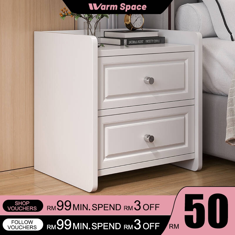Bedside Table Meja Tepi Katil Side Table Bedroom Drawer Storage Meja ...