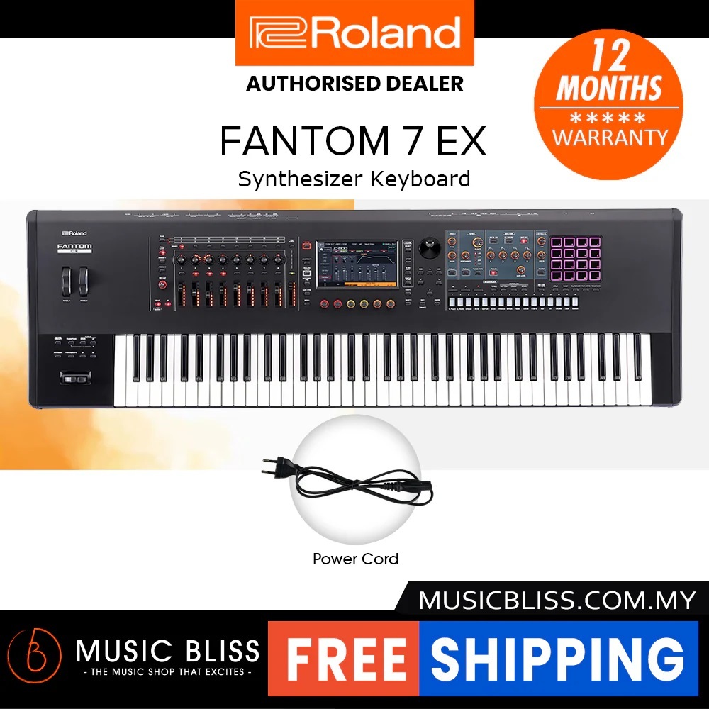 Roland Fantom 7 Ex Synthesizer Workstation Fantom7ex Fantom 7 Ex