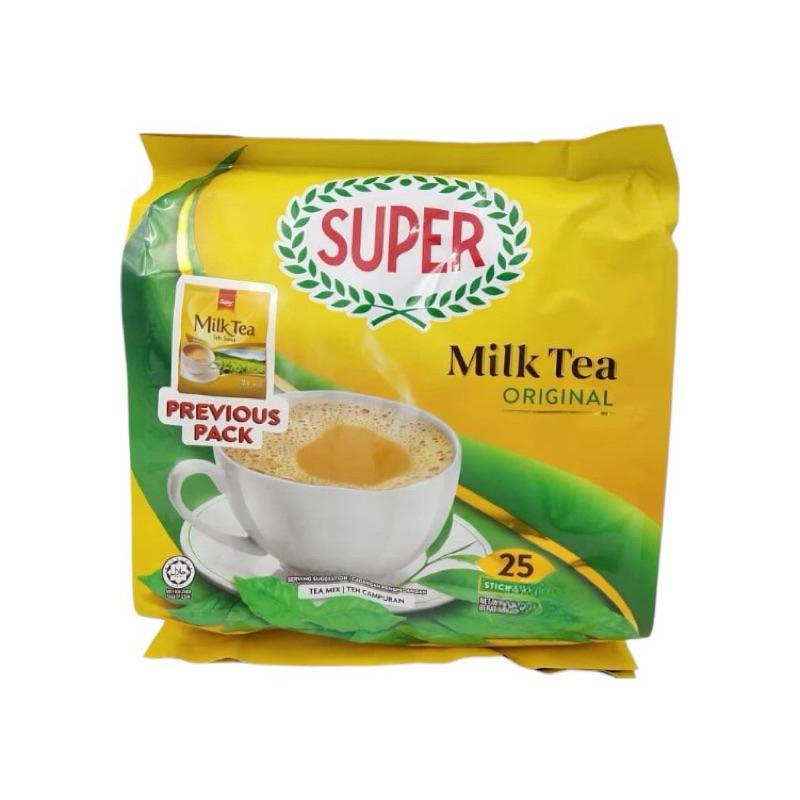 Super 3in1 Milk Tea Original / Teh Susu / Super 3合1即溶香滑奶茶 25's x 18g ...