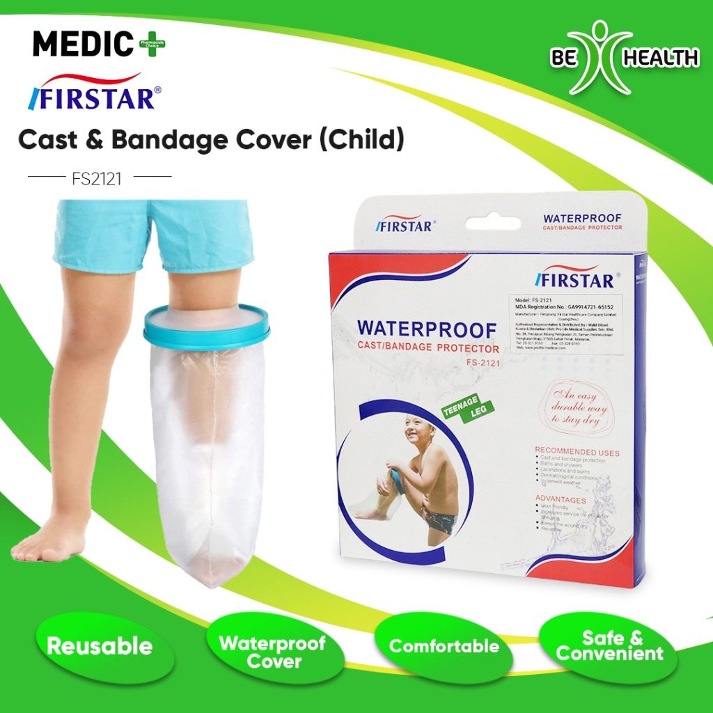 Firstar Cast & Bandage Cover Leg Child / Cast & Balutan Penutup Kaki ...