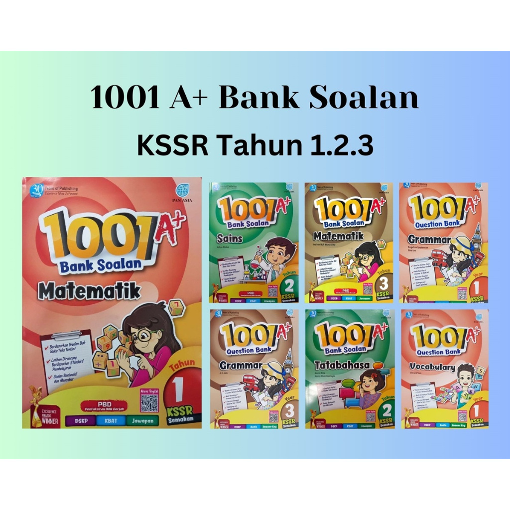 Pan Asia - 1001 A+ Bank Soalan KSSR Tahun 1.2.3 | Shopee Malaysia