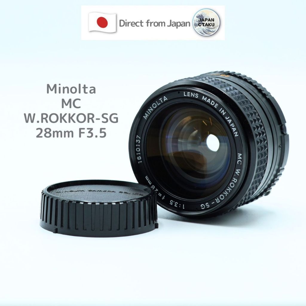 [Used in Japan] " Vintage Lens " Minolta MC W.ROKKOR 28mm f/3.5 Minolta Released in 1973 Japan ...