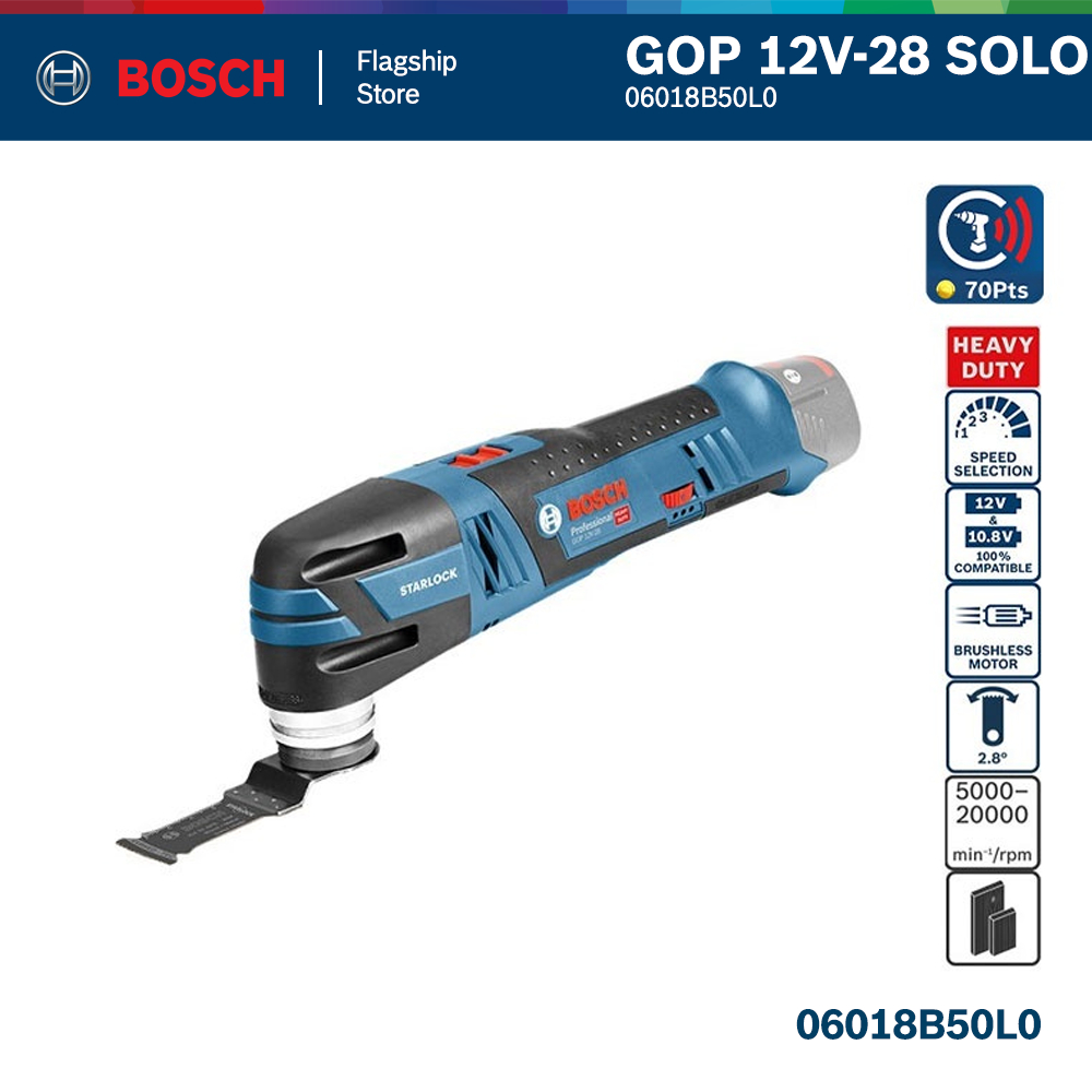 BOSCH GOP 12V-28 SOLO Professional Cordless Multi-Cutter Without ...