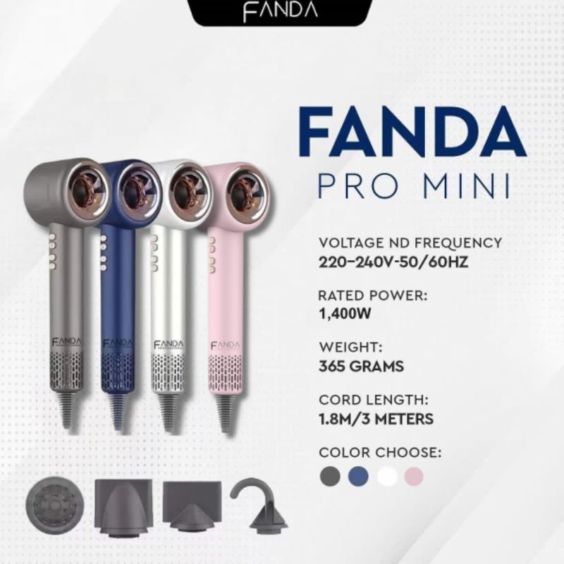 Fanda Pro Mini High-Speed Hair Dryer | Shopee Malaysia