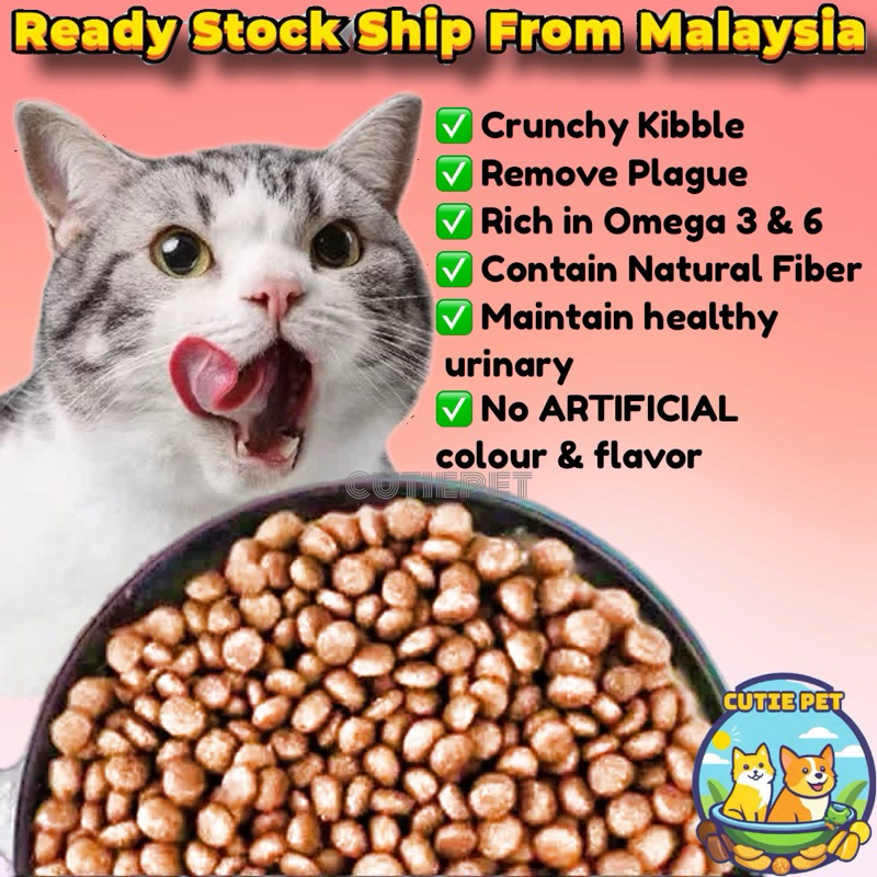 1kg Premium High Protein Makanan Kucing Fish Cat Food Pet Makanan ...