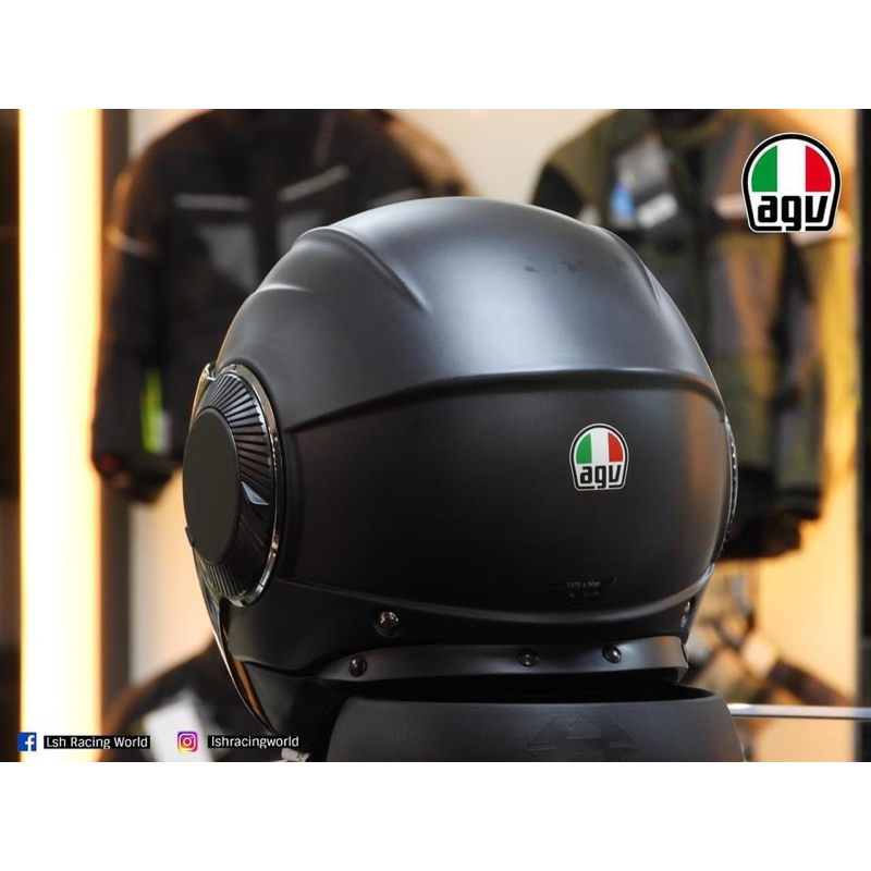 AGV Orbyt Matt Black Helmet (Color Visor not included) | Shopee Malaysia