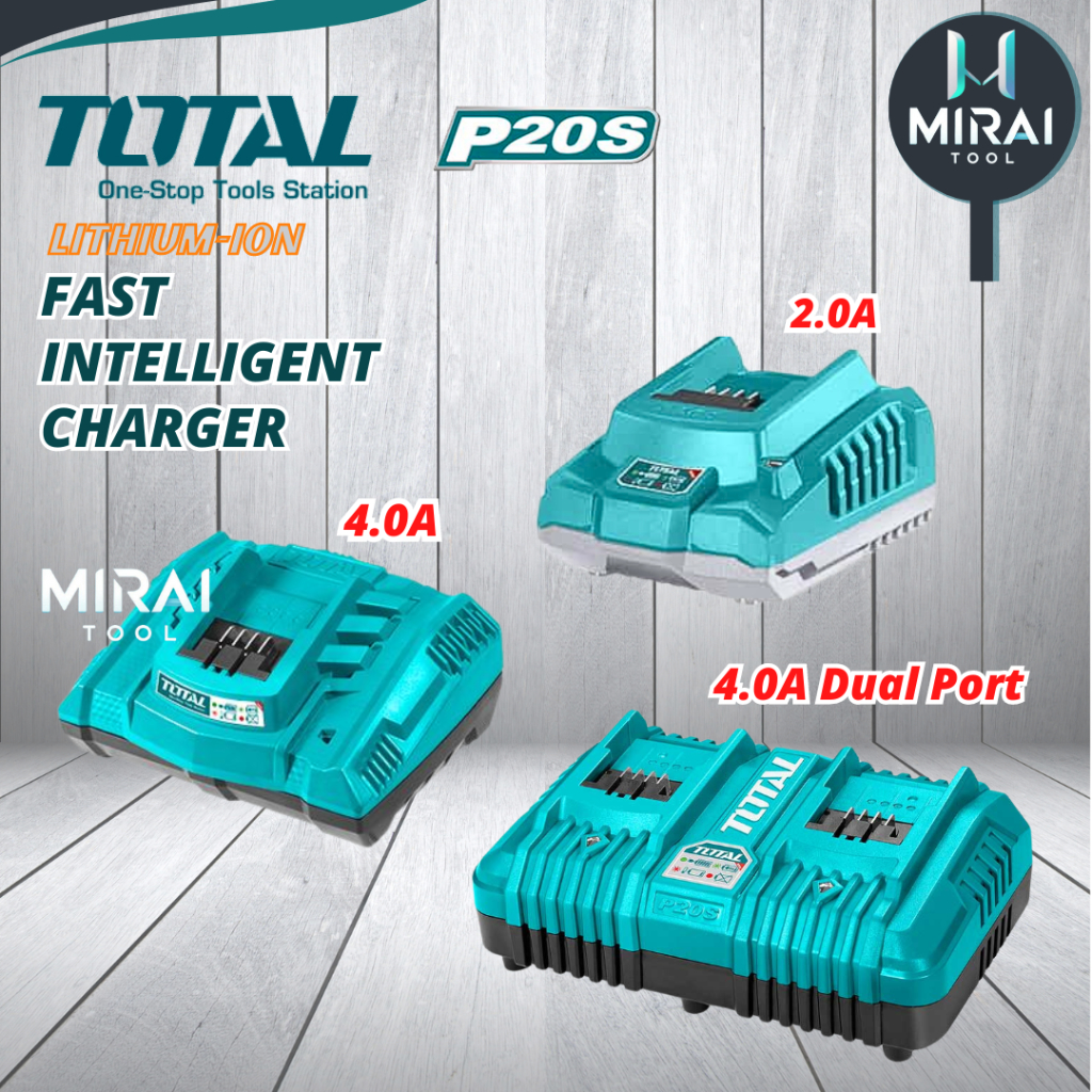 TOTAL P20S 20V Fast Intelligent Charger ( TFCLI2001 , TFCLI2003 ...
