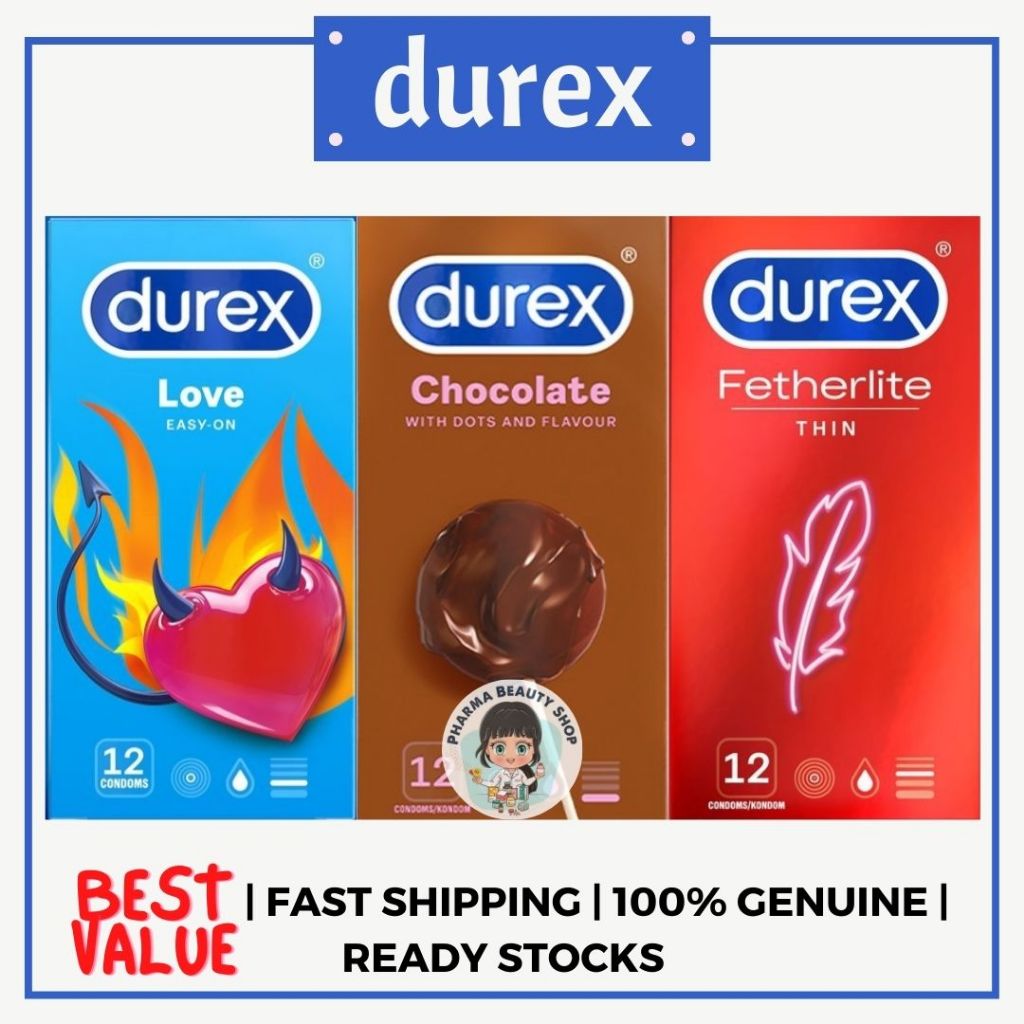 Durex Condom Range 12 pieces (Strawberry/Love/Together/Comfort XL/Extra ...