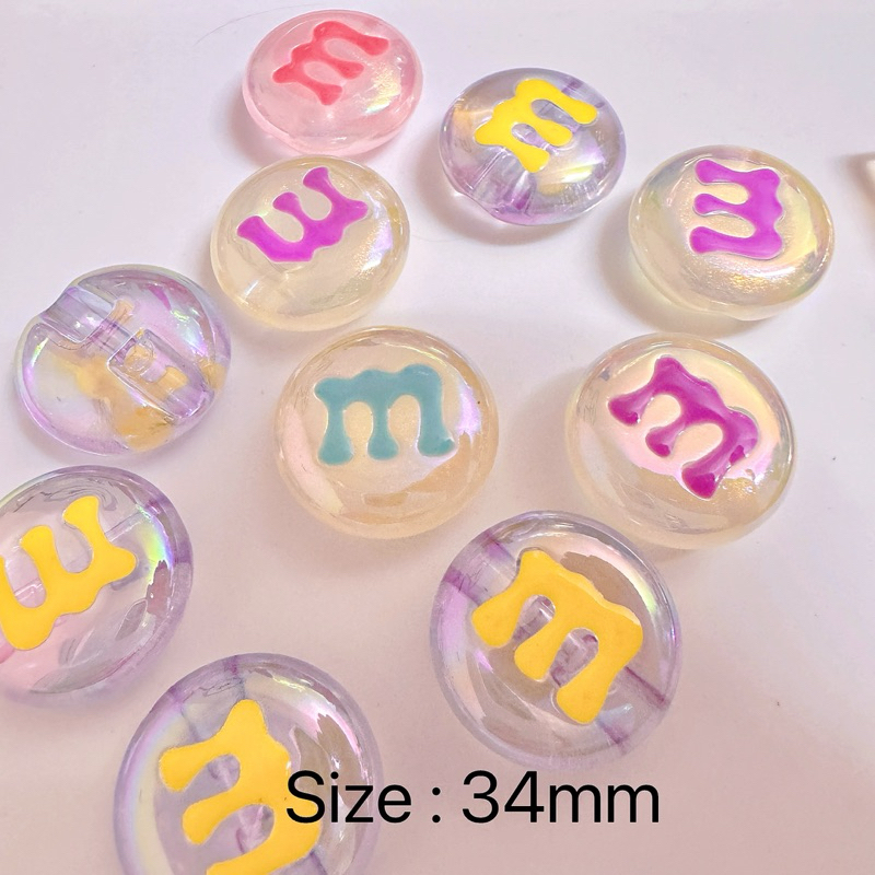 Colorful Mix Colour Beads Glossy Surface Cream Glue Casing DIY ...