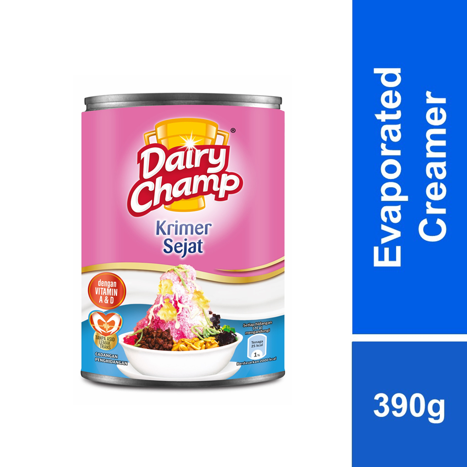 Dairy Champ Evaporated Creamer 390g | Shopee Malaysia