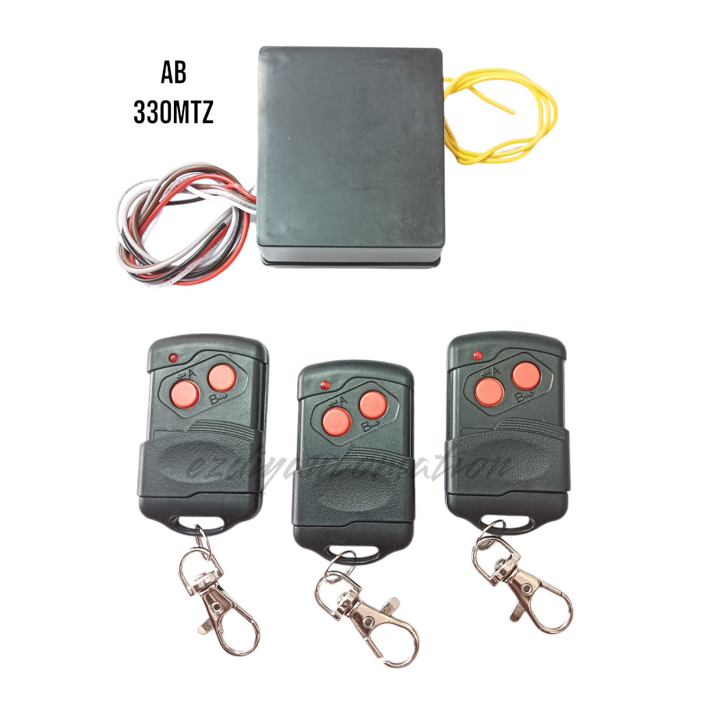 Autogate 2CH AB Button Remote Control 330mtz (KAWAL JAUH / PENERIMA ...