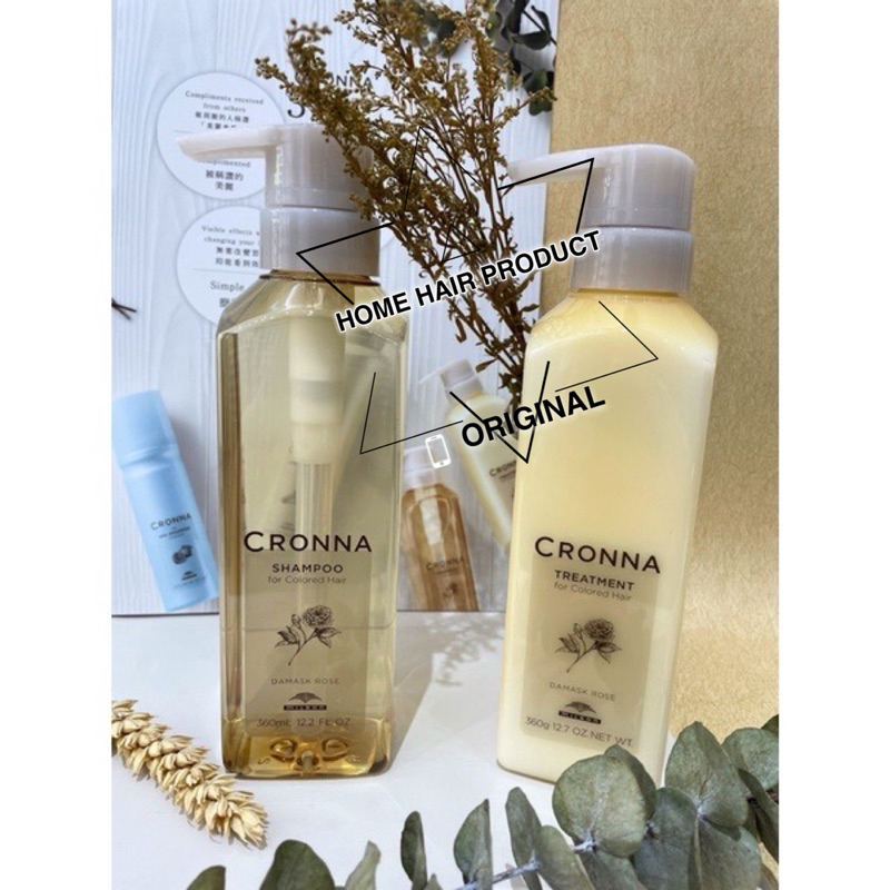 MILBON CRONNA SHAMPOO & TREATMENT FOR SET COLORED HAIR 360ML/1000ML ...