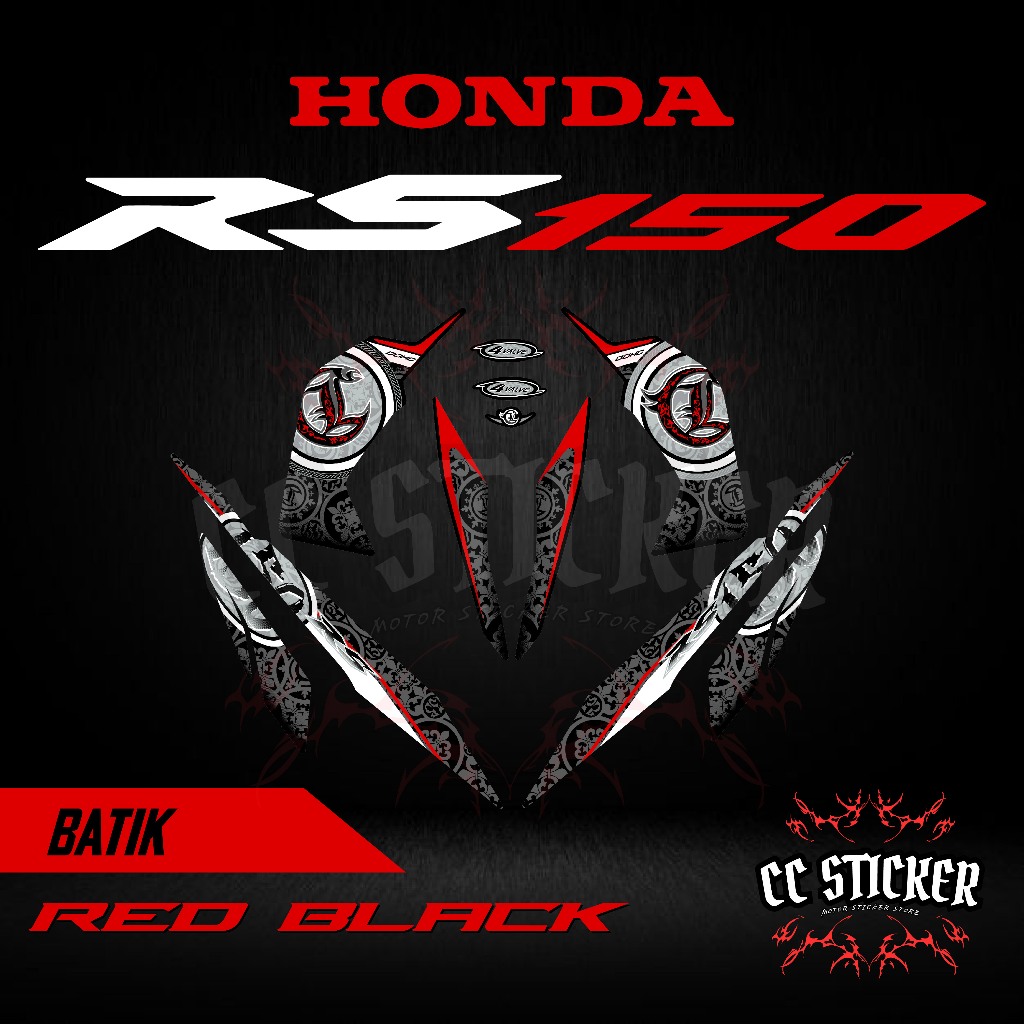 HONDA RS 150 V1 V2 | MOTOR STICKER STRIPE BATIK (LC) EDITION CUSTOM ...