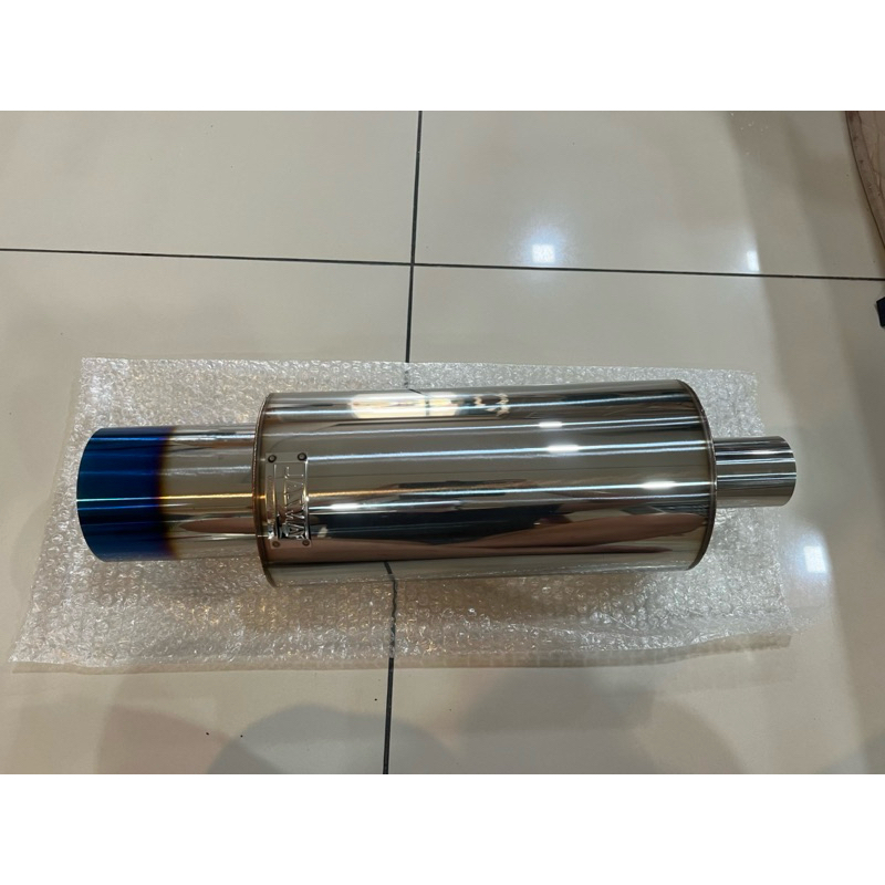 HKS HI-POWER Car Exhaust Muffler Titanium Blue Face Tip Pipe (READY ...