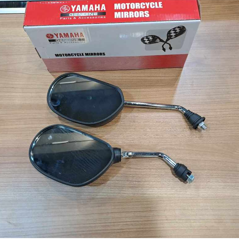SPARK 135 YAMAHA THAILAND CHROME SIDE MIRROR PENDEK CERMIN SISI TEBAL PANJANG LC135/Y15/125ZR ...