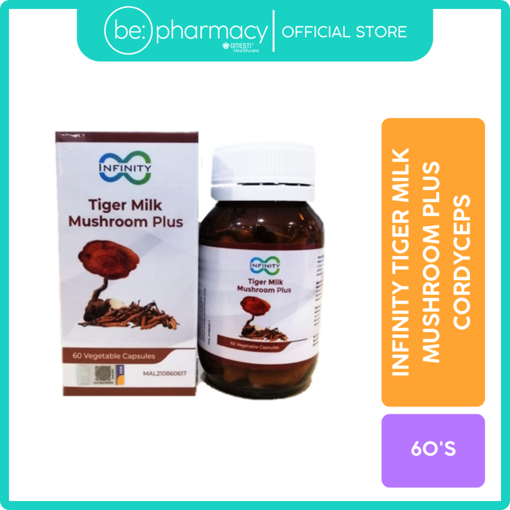 Infinity Tiger Milk Mushroom Plus Cordyceps 60's | Shopee Malaysia