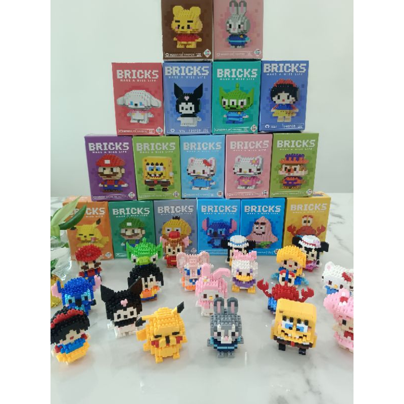 Mini Building Blocks Nano Bricks DIY Toy Sanrio Cartoon Character Model ...