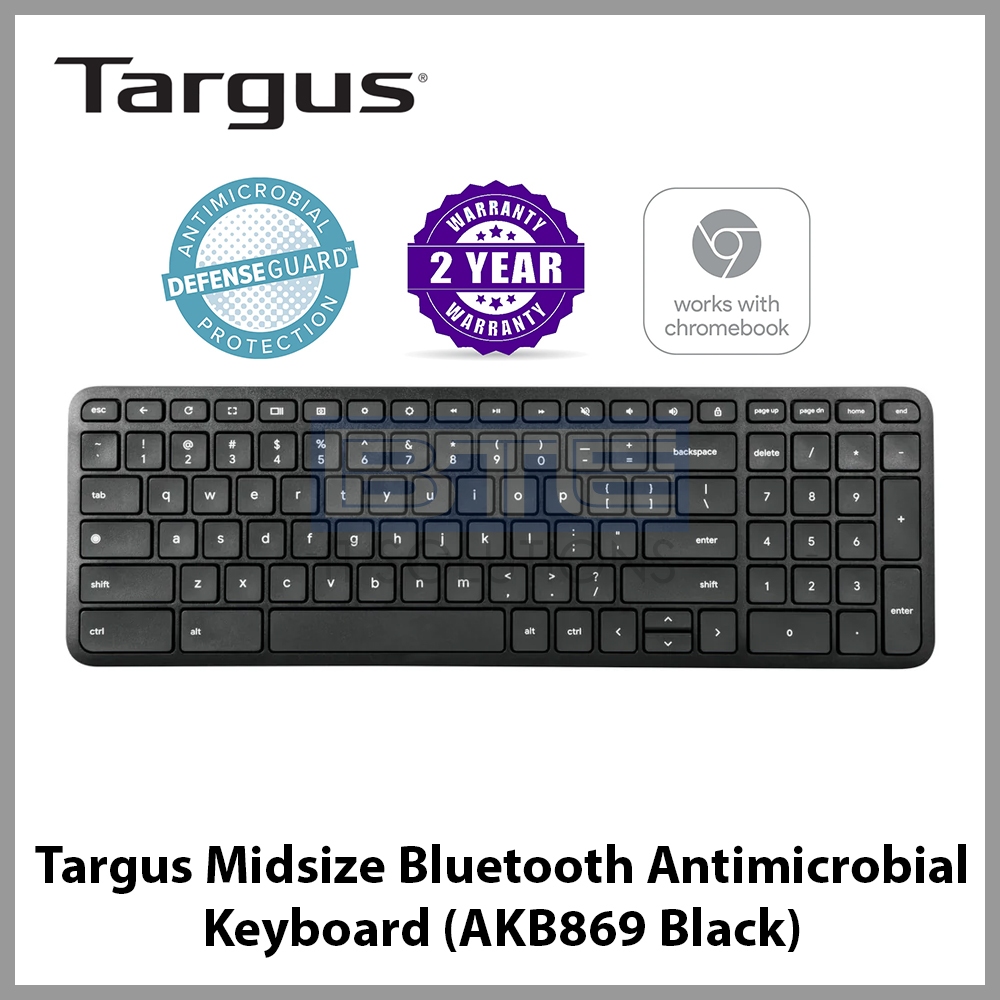 Targus Midsize Bluetooth Antimicrobial Keyboard (AKB869) | Shopee Malaysia