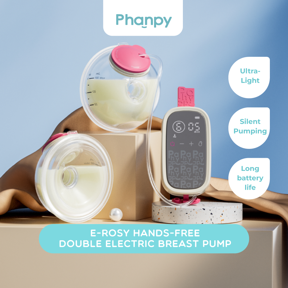 Phanpy E-Rosy Hands-Free Wearable Electric Breast Pump with Quiet ...