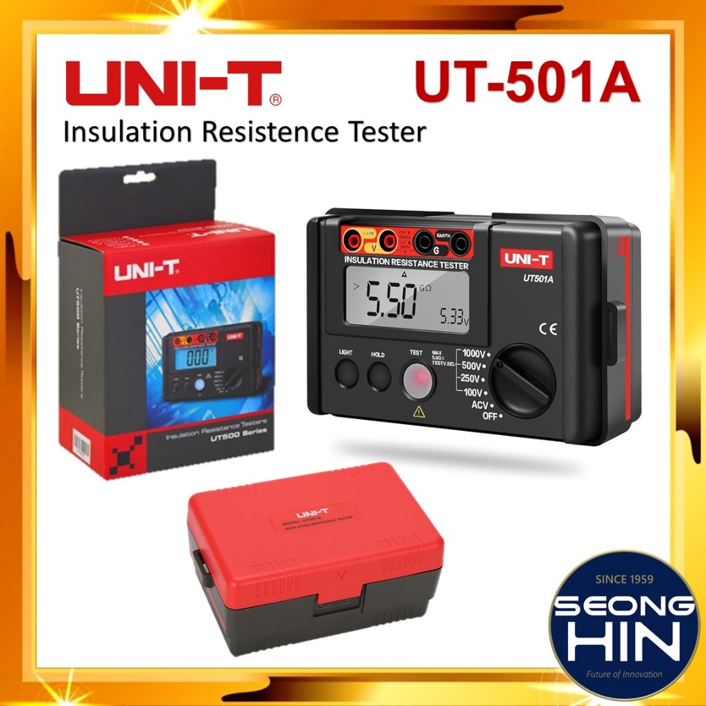 UNI-T UT501A 1000V Digital Insulation Resistance Tester Original ...