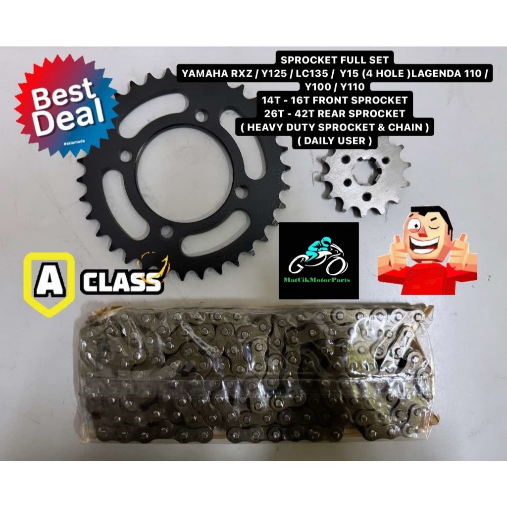 YAMAHA RXZ / Y125 / LC135 / Y15( 4 HOLE ) LAGENDA 110z/ZR / Y100 / Y110 ...