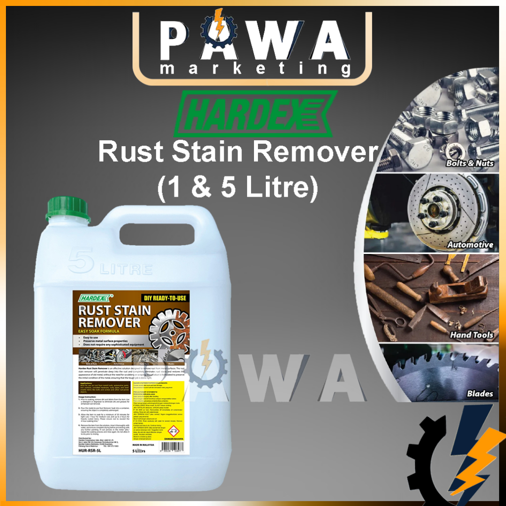 Hardex 100% Authentic Rust Stain Remover 1L 5L penghilang karat cuci ...
