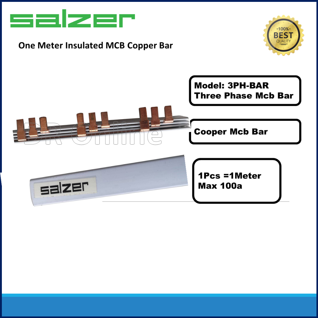 SALZER 3PHASE MCB BUSBAR, INSULATED ~ THREE PHASE MCB BAR, 3PHASE, (3PH ...