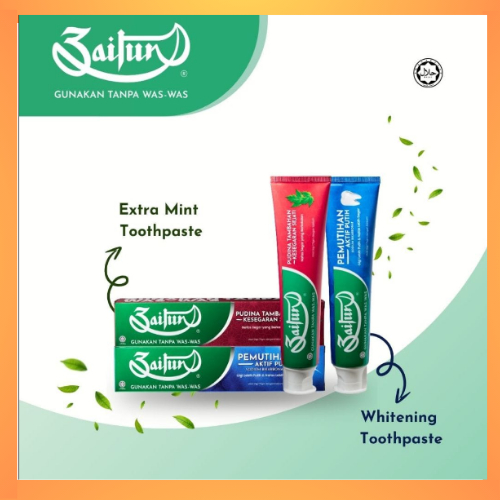 Zaitun Ubat Gigi -Value pack 22% - Toothpaste Pudina Tambahan ...