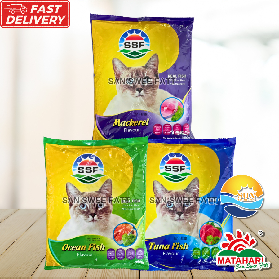 350g SSF Brand Cat Food Real Fish Mackerel / Ocean Fish / Tuna Fish ...