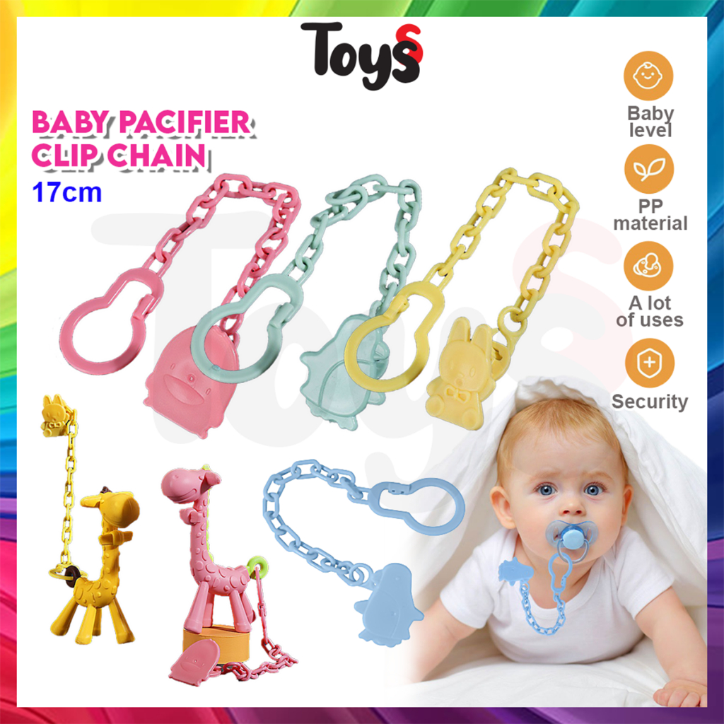 Toyss Baby Pacifier Clip Chain Tali Puting Baby Clip Gantung Puting ...