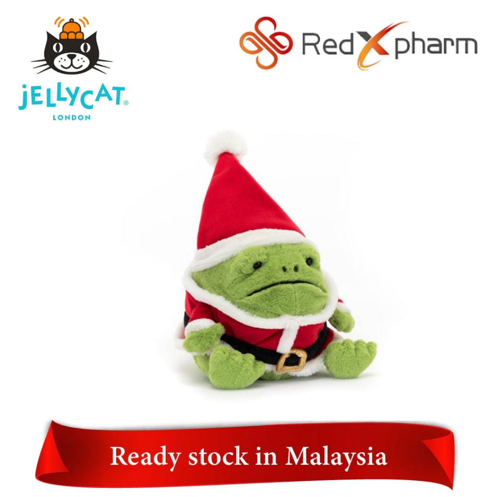 Original Jellycat Santa Ricky Rain Frog (Ready Stock) | Shopee Malaysia