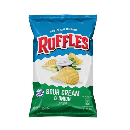 RUFFLES Original Cheedar Sour Cream Onion Potato Chips 170G | Shopee ...