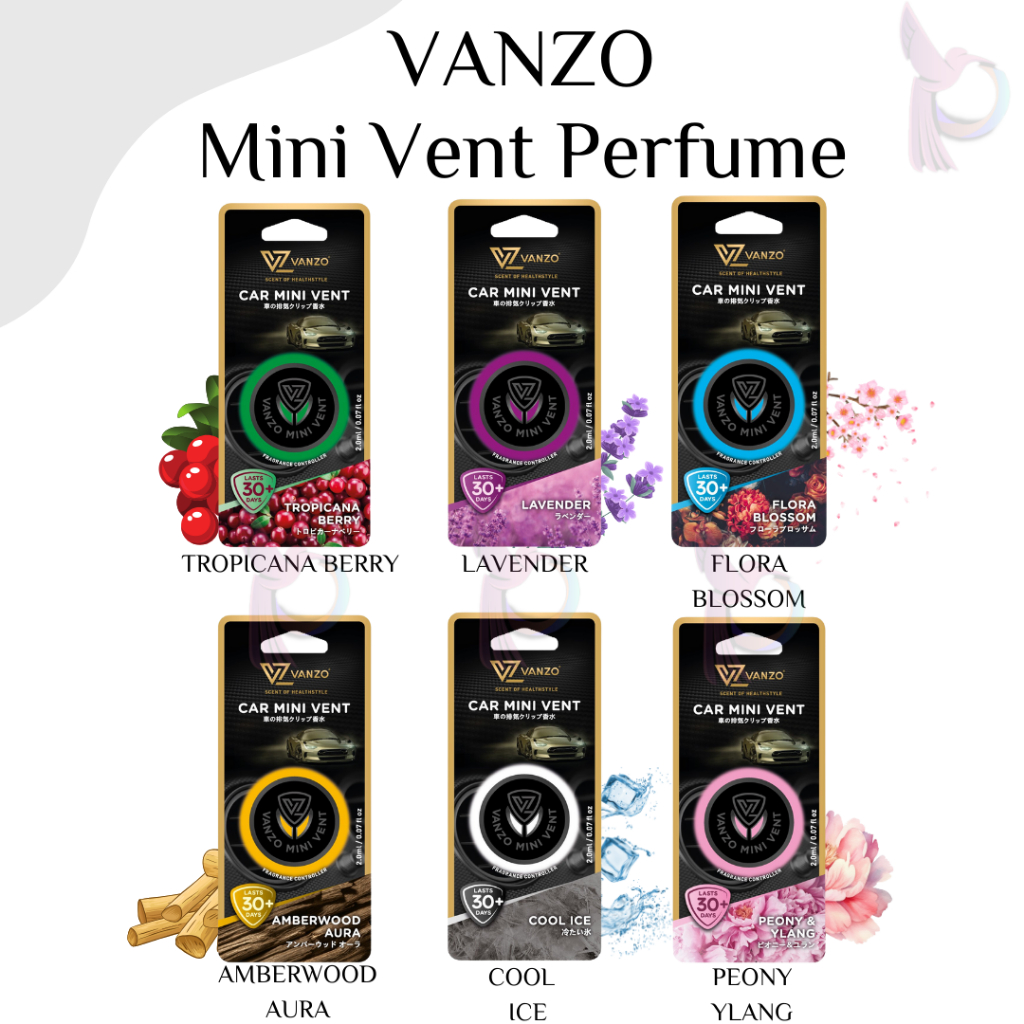 Vanzo New Car Mini Vent Perfume - (2ml) | Shopee Malaysia