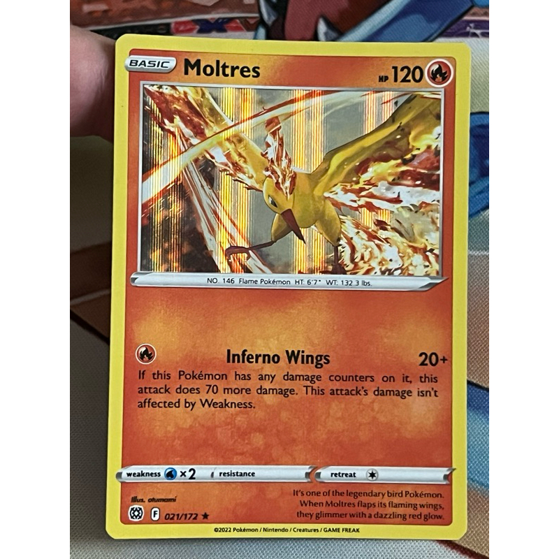 Pokemon TCG SS09 Brilliant Stars - Moltres - 021/172 - Holo Rare | Shopee Malaysia
