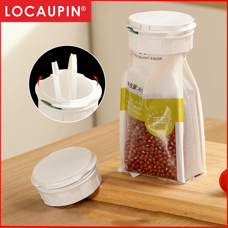 Locaupin Food Clip Bag Clips Airtight Durable Plastic Clips Snack Bags ...