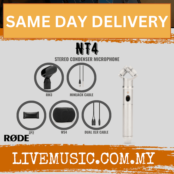 Rode NT4 Stereo X/Y Condenser Microphone ( NT-4 ) | Shopee Malaysia