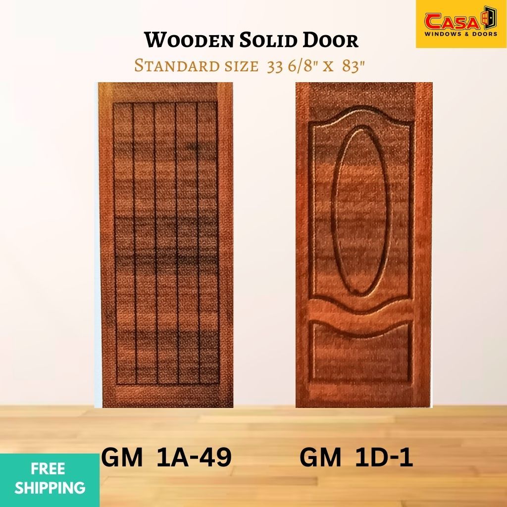 🔥READY STOCK Solid Wooden Door Pintu Kayu Solid berkualiti 33"6/8 X 83 ...