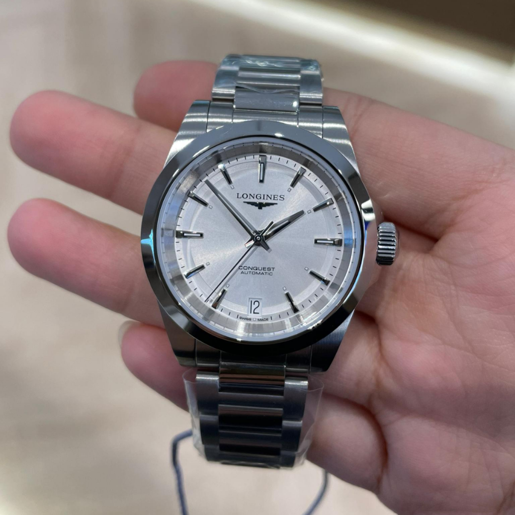 Longines Conquest Automatic Silver MB - 34mm | Shopee Malaysia