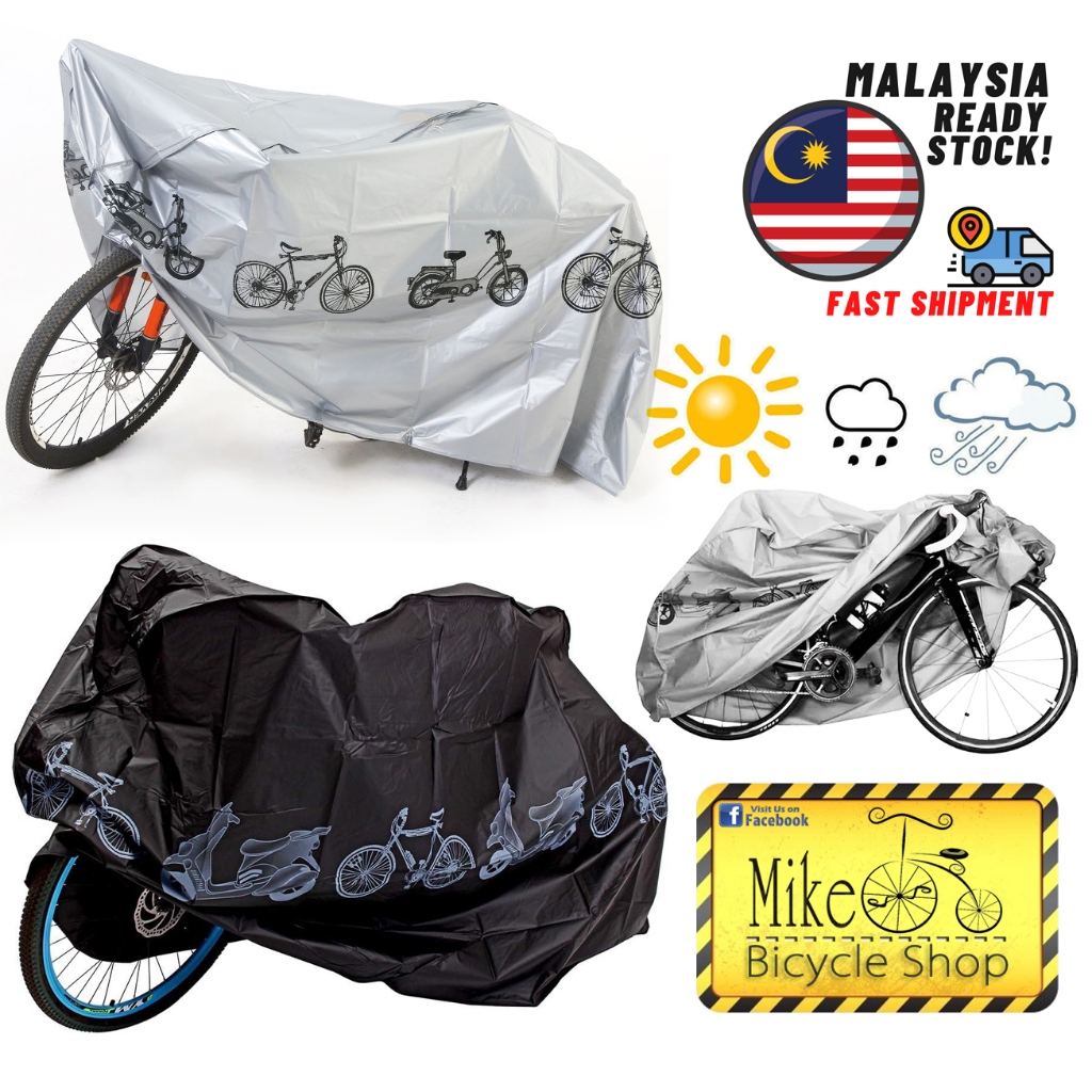 Bicycle Dust Cover Rainproof Protection Dust Rain Sun Sarung Basikal ...