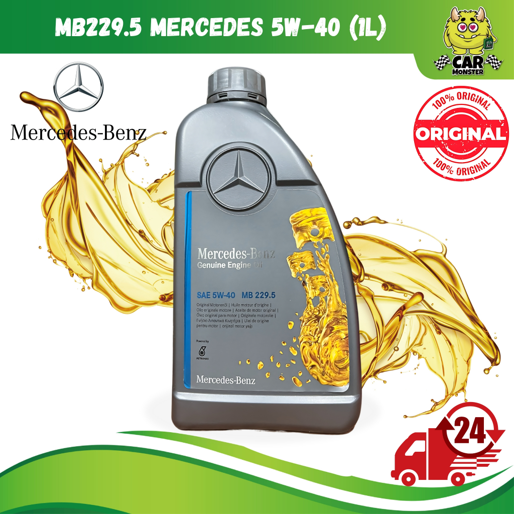 ORIGINAL Mercedes Engine Oil 5W40 MB229.5 Fully Synthetic 0009898606 ...