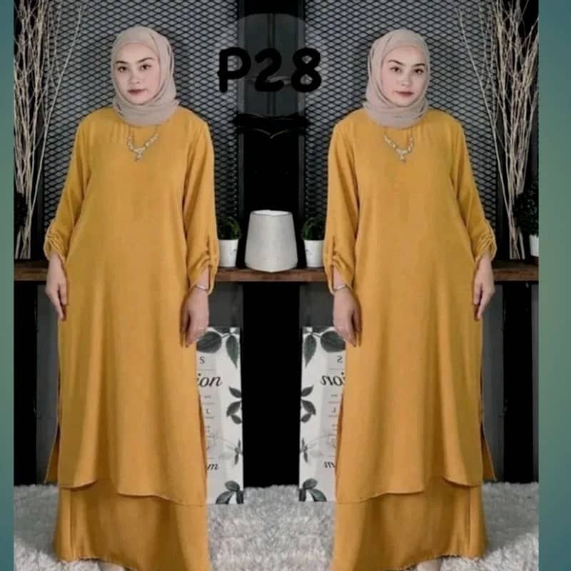 New Suit Bella Set Muslimah Plain Ironless Labuh Wanita Clothing ...