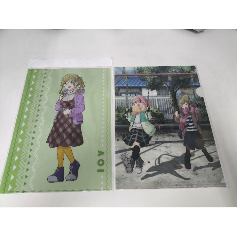 [Anime L-Shaped File] A4 size plastic file Yuru camp (set of 2 ...
