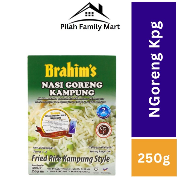 Nasi Goreng Kampung BRAHIMS Fried Rice Kampung Style 250g | Shopee Malaysia
